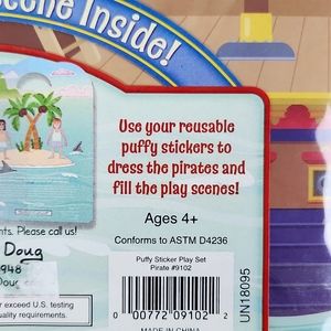 Melissa & Doug | Toys | Melissa Doug Pirate Reusable Sticker Play Set ...
